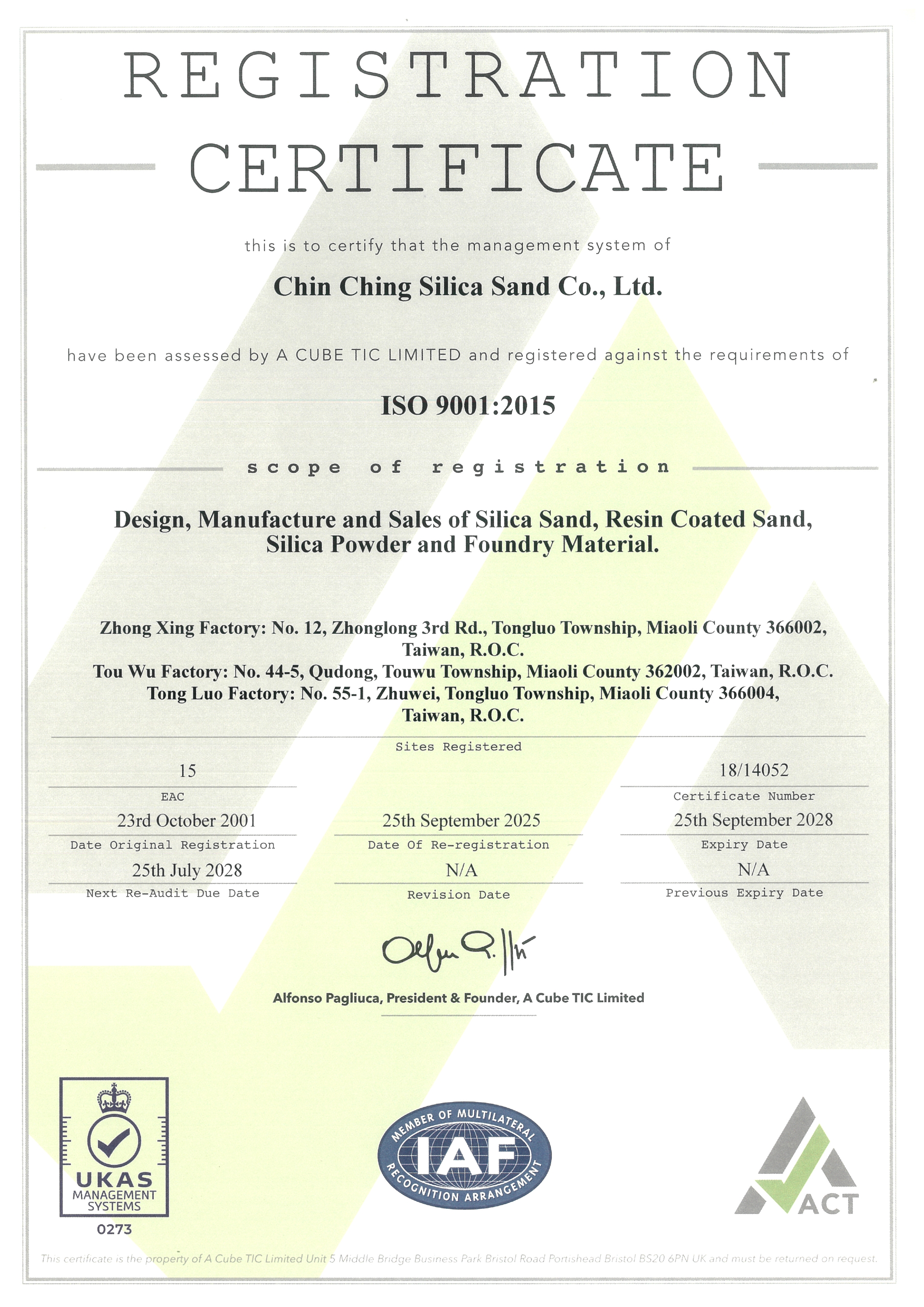 Chin Ching Group - About